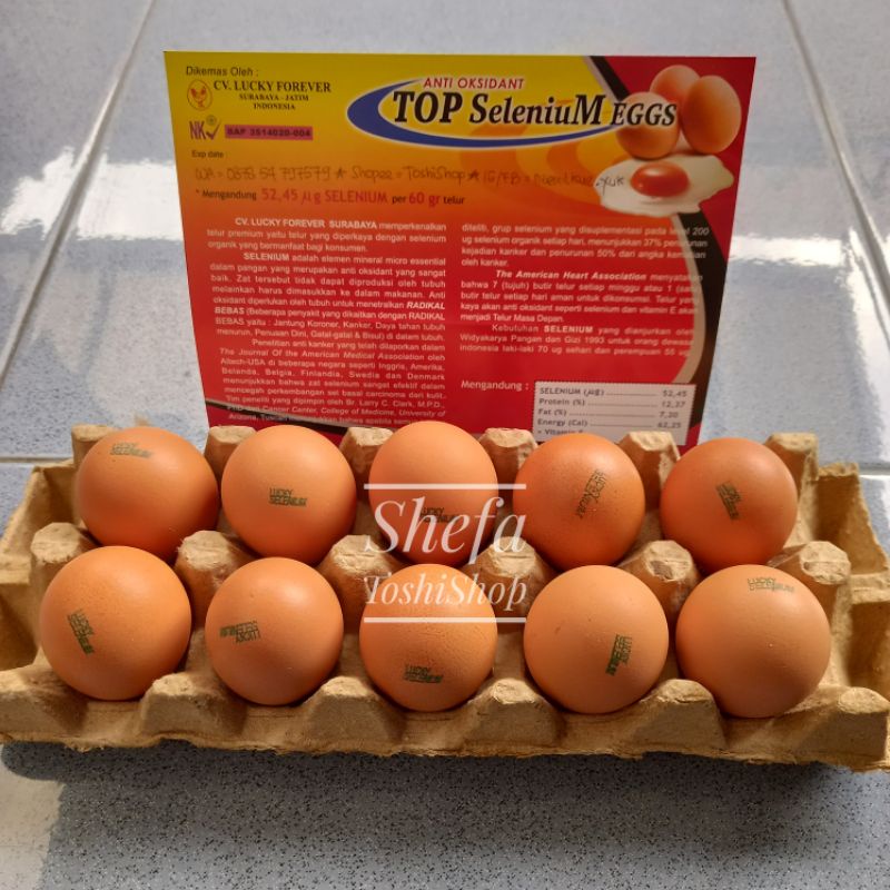 Jual Telur Ayam Organik/Telur Selenium Surabaya/Lucky Selenium ...