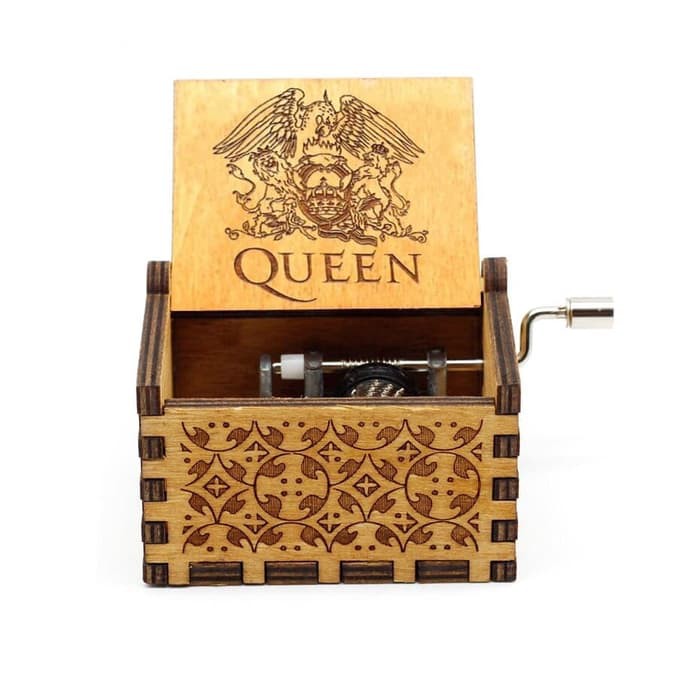 Jual Kotak Musik Queen Bohemian Rhapsody Wooden Music Box Kado Unik ...