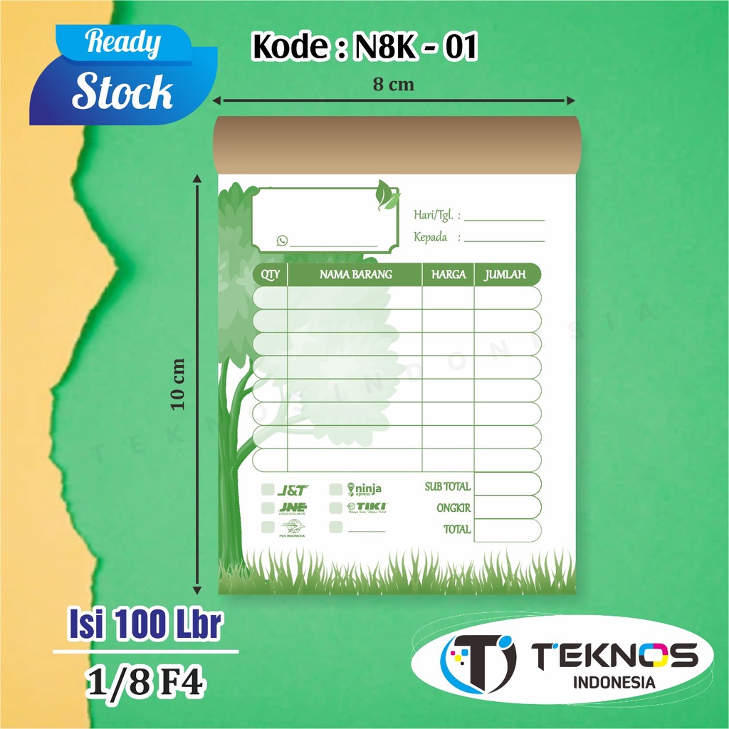 Jual NOTA OLSHOP KOSONGAN LUCU READY TERMURAH [100 Lembar] | Shopee ...