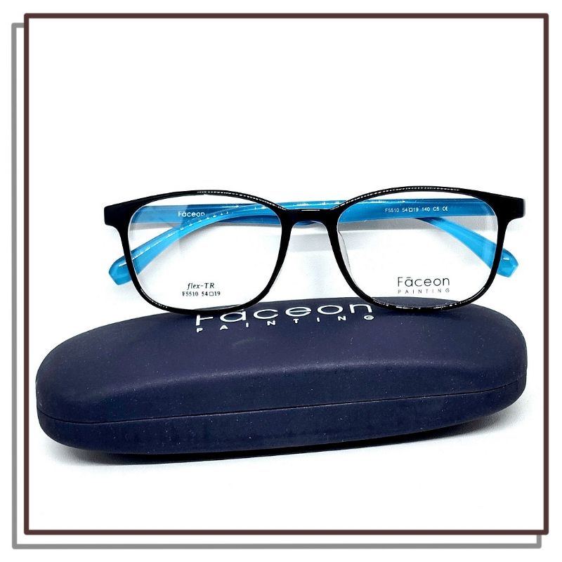 Jual FRAME KACAMATA PLASTIK KOREA FACE ON 5510 Gagang LENTUR Ringan ...