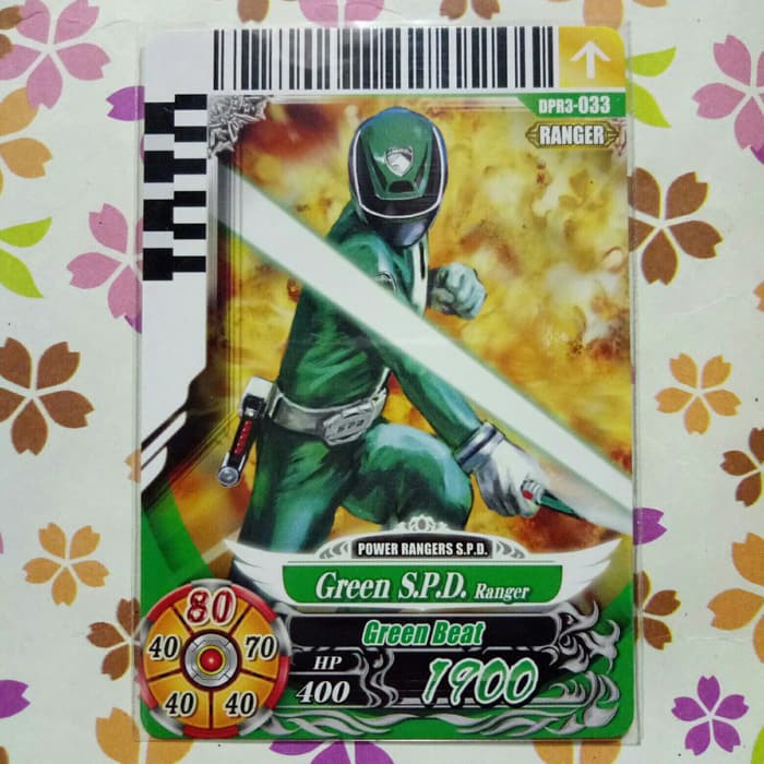 Jual power ranger card battle normal ranger green s.p.d v3 | Shopee ...
