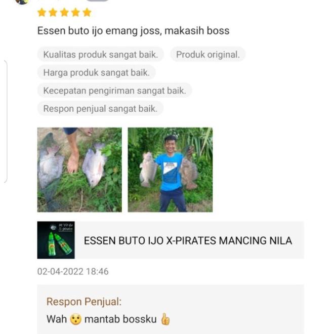 Jual Kde31au22ˢ • ESSEN BUTO IJO X-PIRATES MANCING NILA | Shopee Indonesia