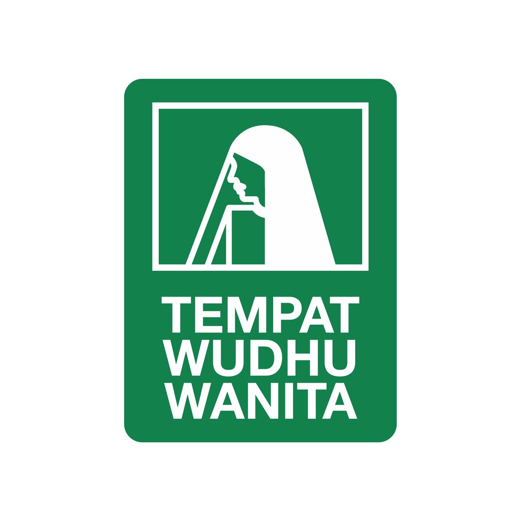 Jual RAMBU TEMPAT WUDHU WANITA 15CM X 20CM AKRILIK | Shopee Indonesia