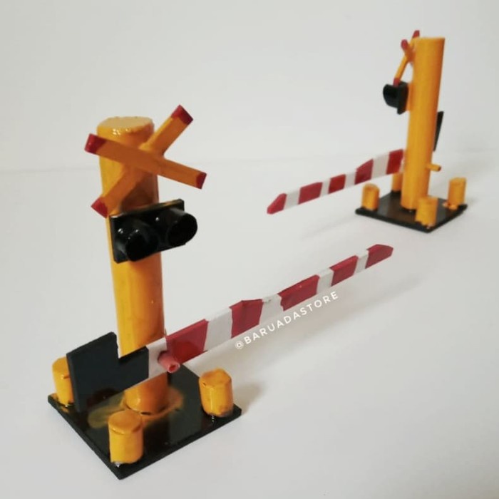 Jual Miniatur Palang Pintu Kereta Api KRL 2 PCS | Shopee Indonesia
