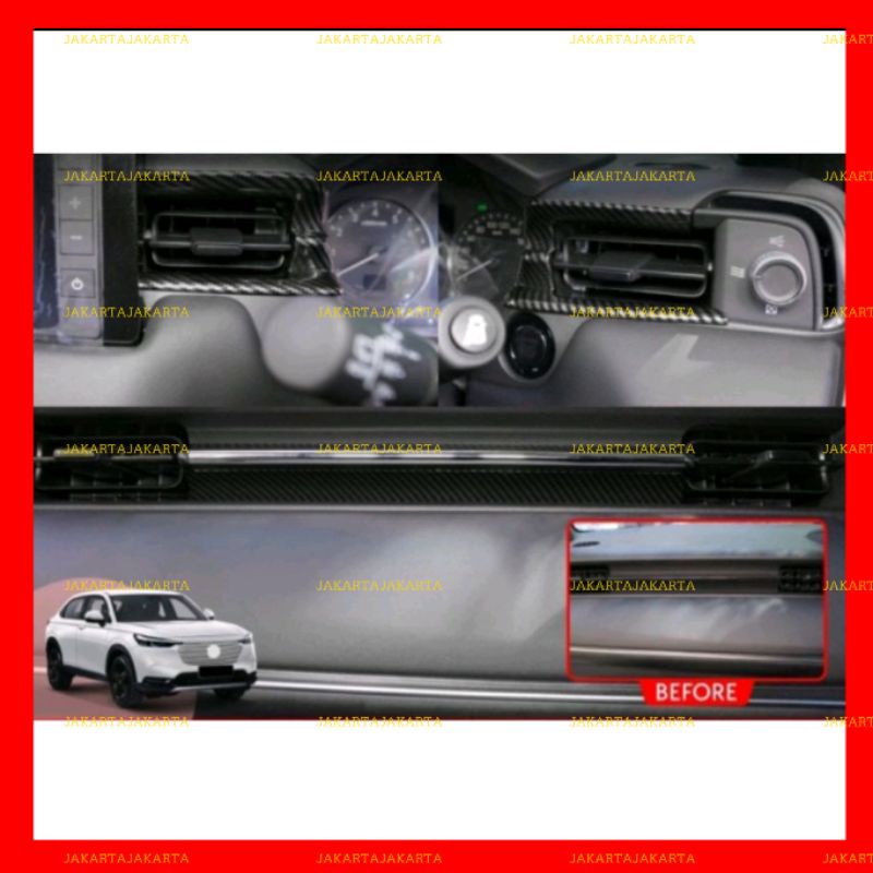 Jual Panel Side Vent Ac Honda Hrv 2022 Up Hitam Carbon | Shopee Indonesia