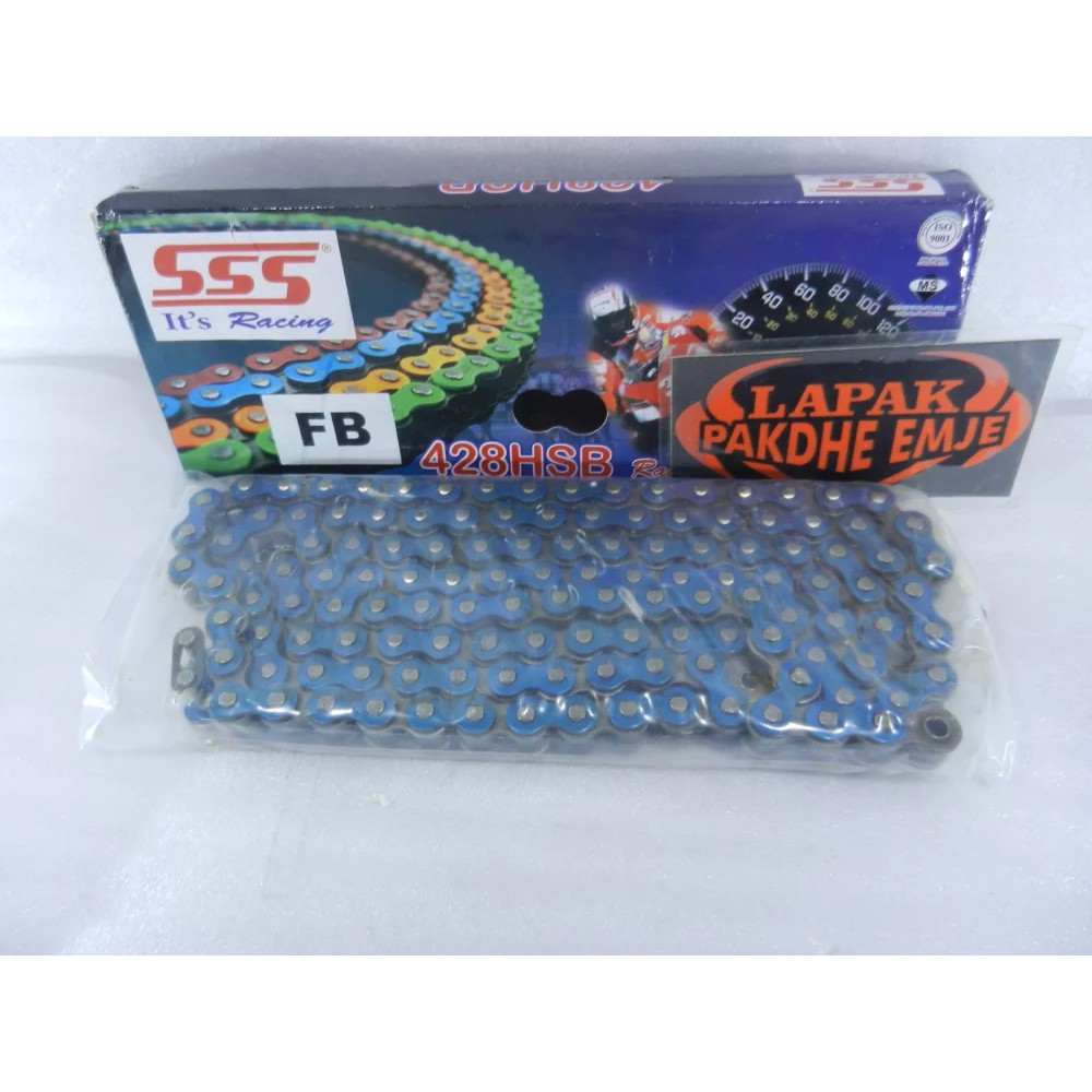 Jual RANTE / RANTAI SSS 428 / 140 HSB ( HEAVYDUTY ) WARNA BIRU ORIGINAL ...