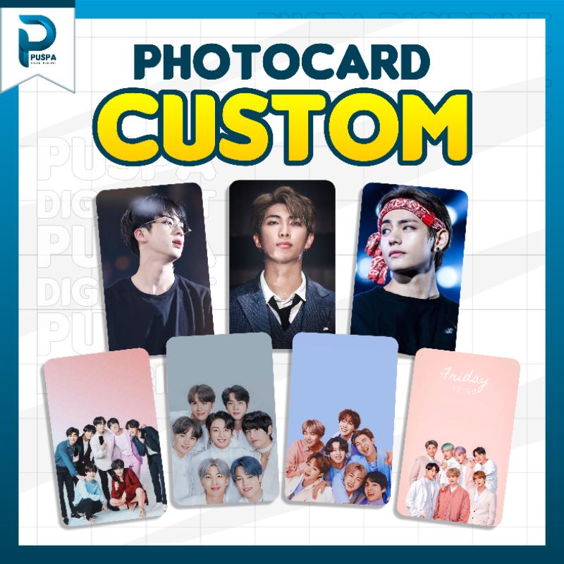 Jual CETAK PHOTOCARD GAMBAR CUSTOM MURAH | Shopee Indonesia