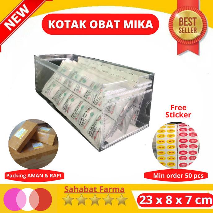 Jual Box Penyimpanan Obat - Kotak Obat Apotek 100Pcs Ukuran 23 X 8 X ...