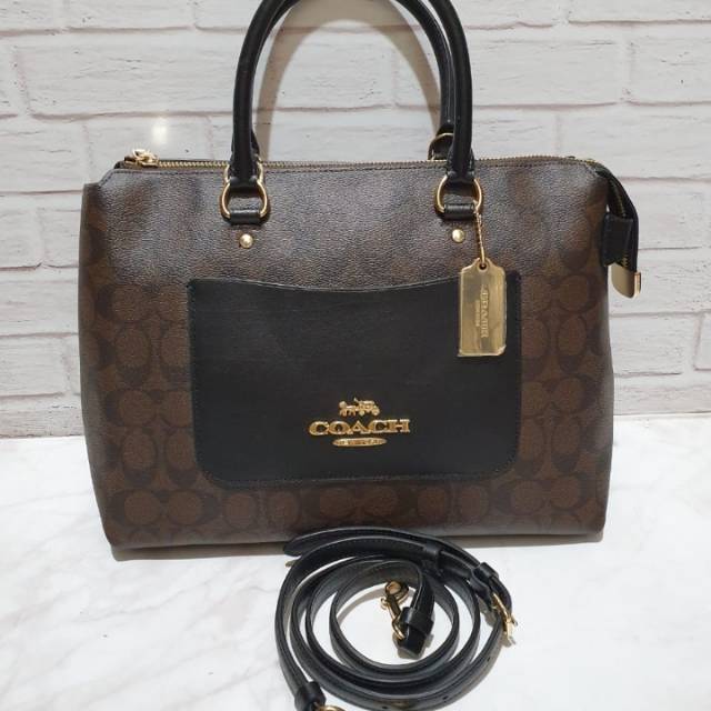 Jual Coach emma large sign maho | Shopee Indonesia