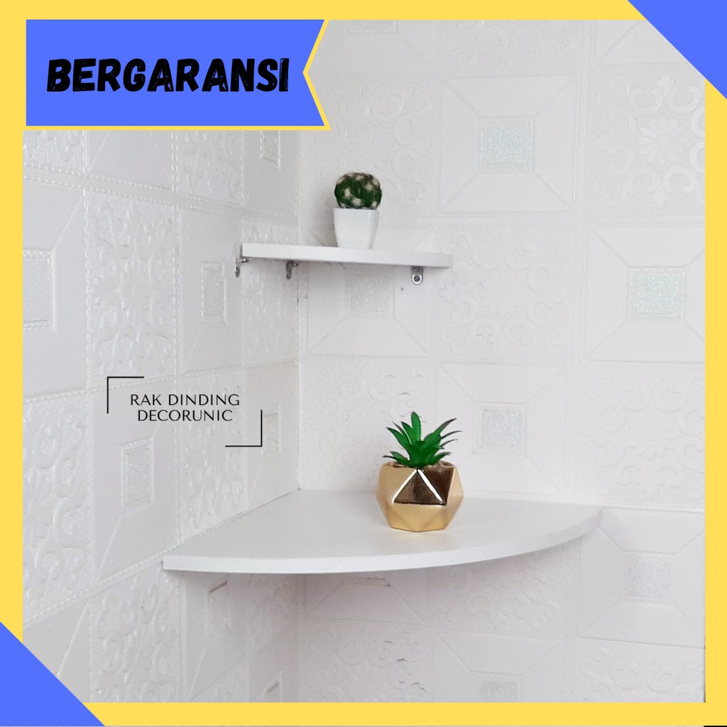Jual Rak Sudut Dekorasi Dinding 20,30cm Rak Sudut Siku Hiasan Dinding ...