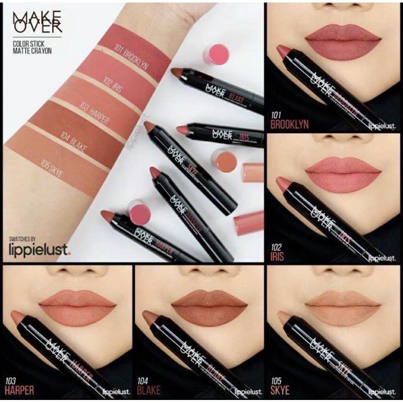 Jual MakeOver Color Stick Matte Crayon | Shopee Indonesia