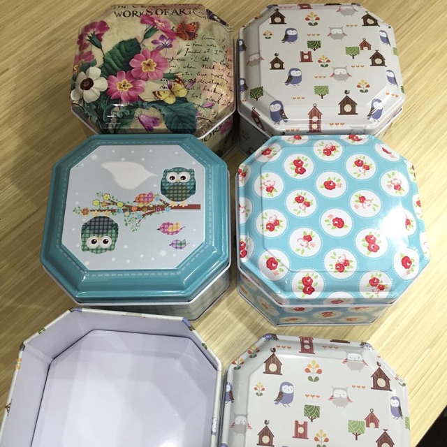 Jual Box Kaleng segi 8 | Shopee Indonesia