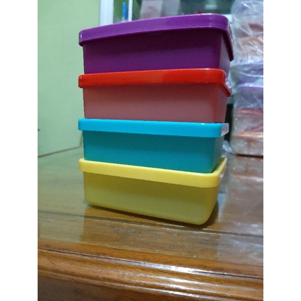 Jual wadah makanan mini square away warna random 1 pcs | Shopee Indonesia
