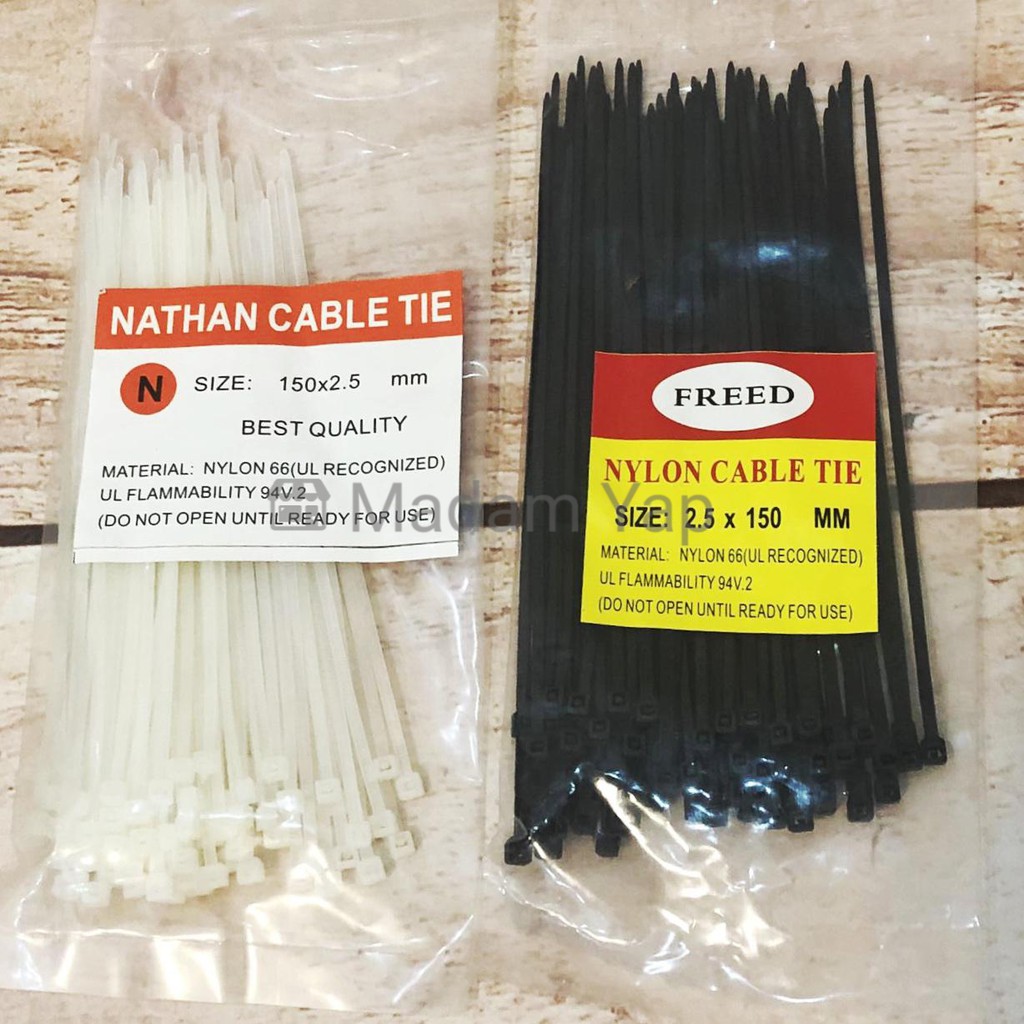 Jual Kabel Ties Tis 15 cm - Nylon Cable Tie 150 mm - Kabel Pengikat ...
