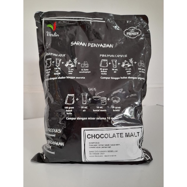 Jual Bubuk Minuman Dark Chocolate Verlin 1Kg BEST SELLER! | Shopee ...