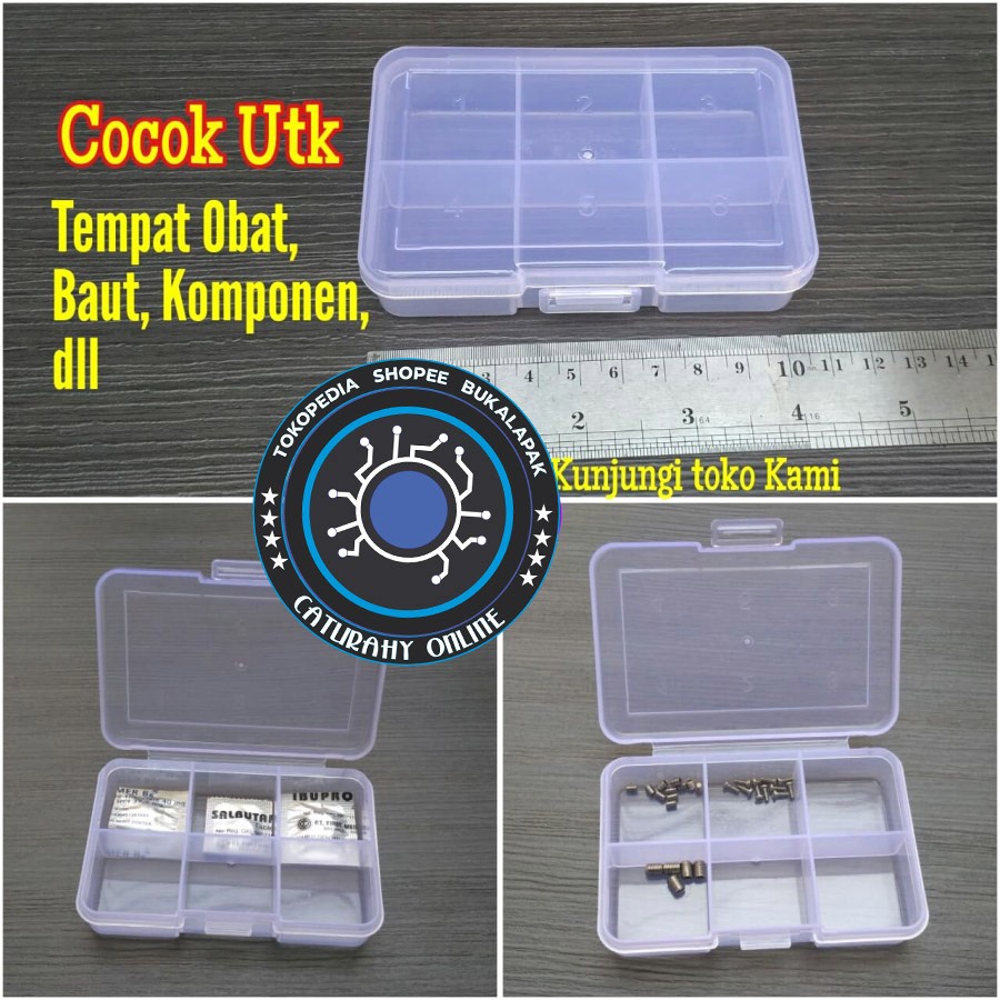 Jual Tempat obat mur baut rda komponen mini plastik rak laci pernak ...
