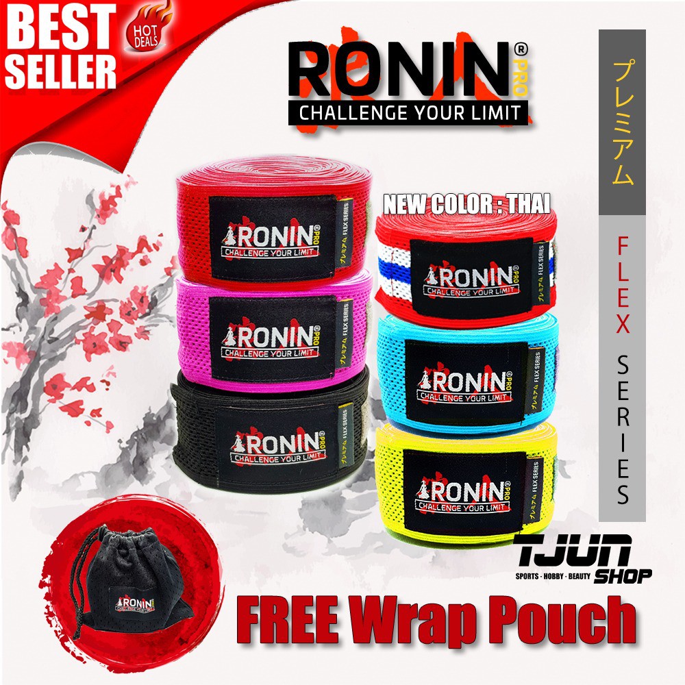 Jual Handwrap Ronin 3m Everlast Muay Thai Boxing sepasang 3 meter hand ...