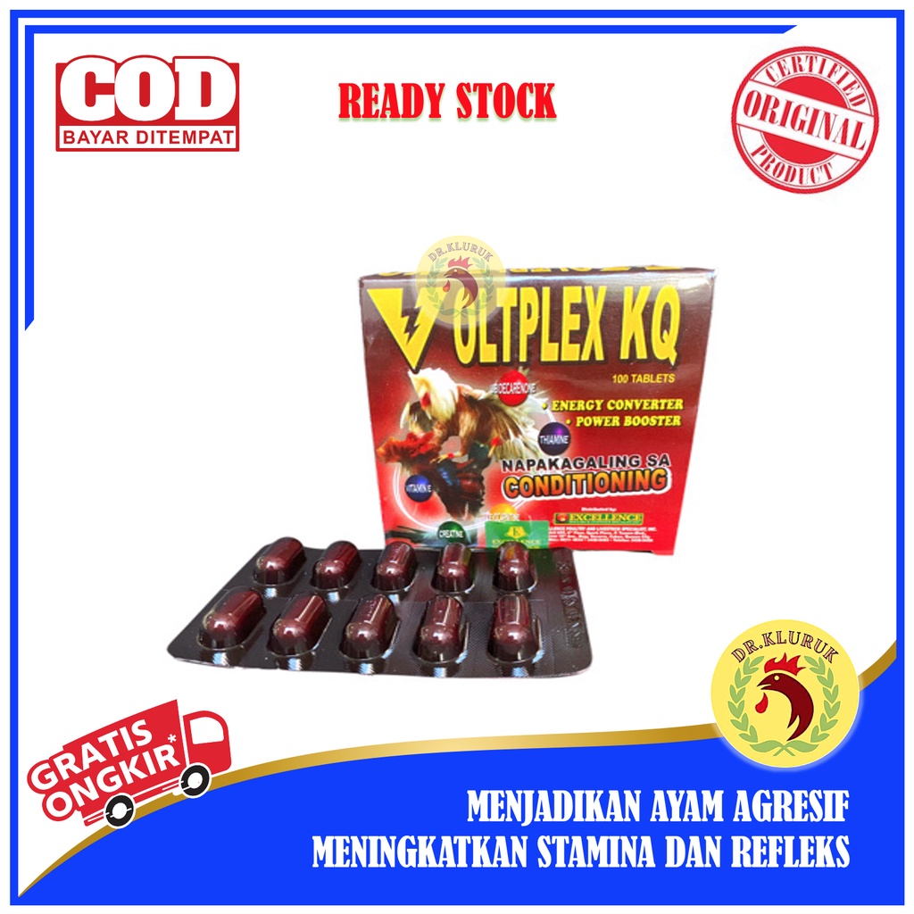 Jual Voltplex KQ Suplemen Multivitamin Ayam Philipines | Shopee Indonesia