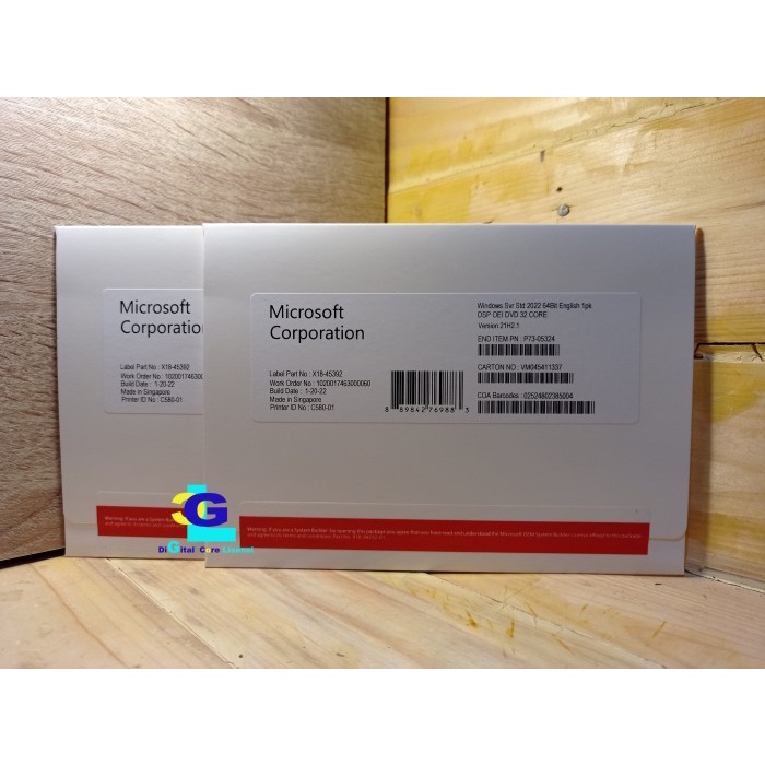 Jual Windowss Server 2022 Standard 32 core Full version 64 bit original ...