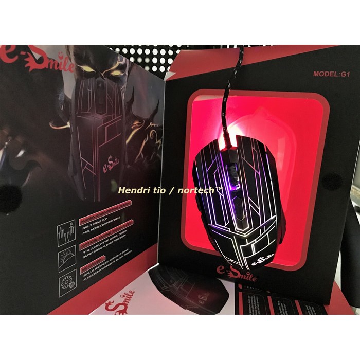 Jual Mouse gaming 4000 DPI LED change colour automatic | Shopee Indonesia