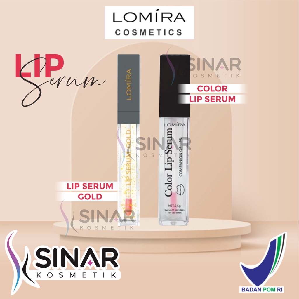 Jual Lomira Lip Serum Color Lips / Lippie Colour / Lip Serum Bening ...