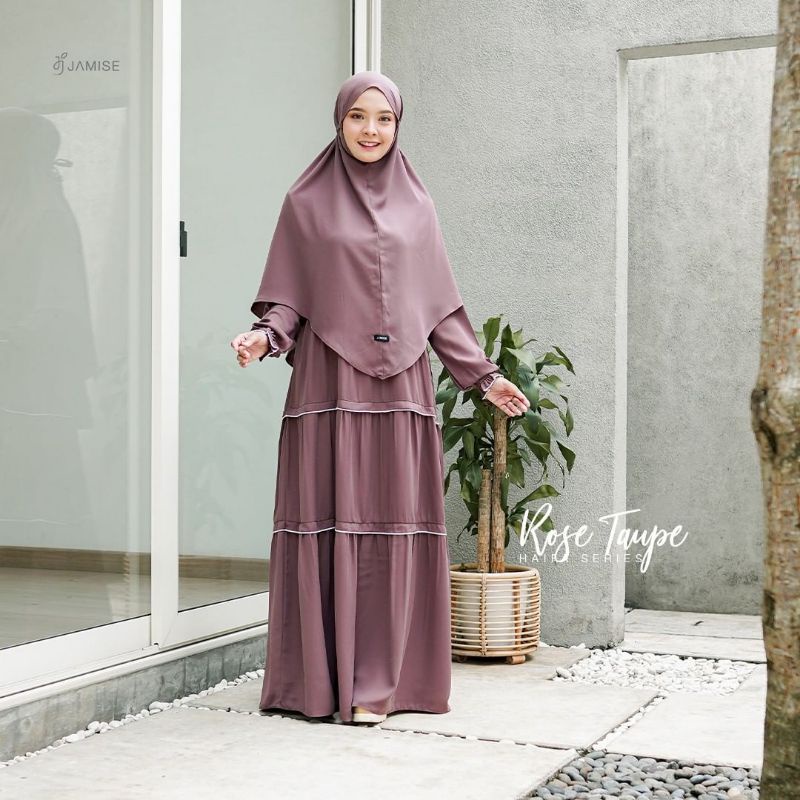 Jual Haifa Series - Rose Taupe | Jamise Syari Sukabumi | Gamis populer ...