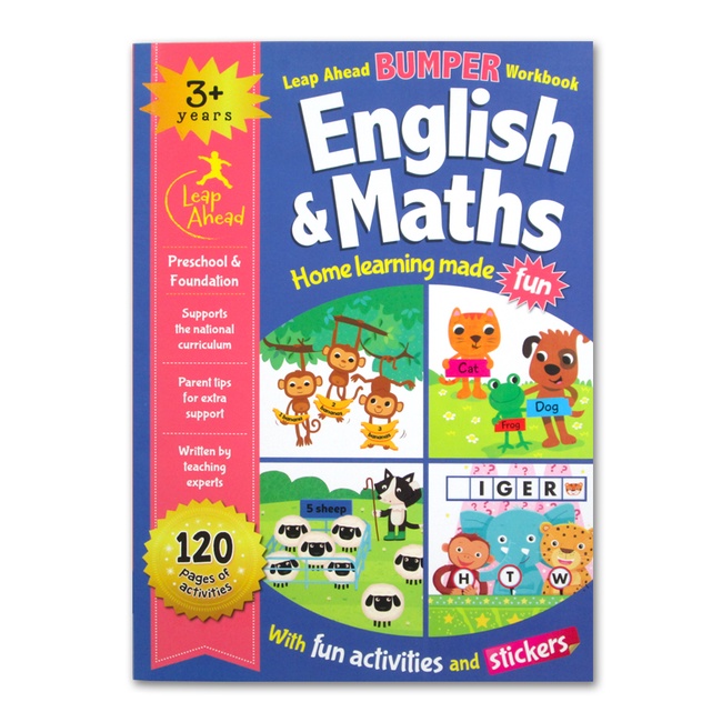 Jual Buku anak - Leap Ahead Bumper Workbook English & Math (Age 3 ...
