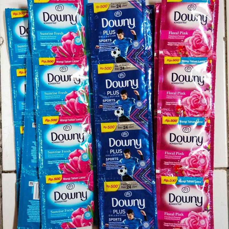 Jual Downy Pelembut & Pewangi Pakaian Konsentrat Sachet Renceng 10mlx12 ...