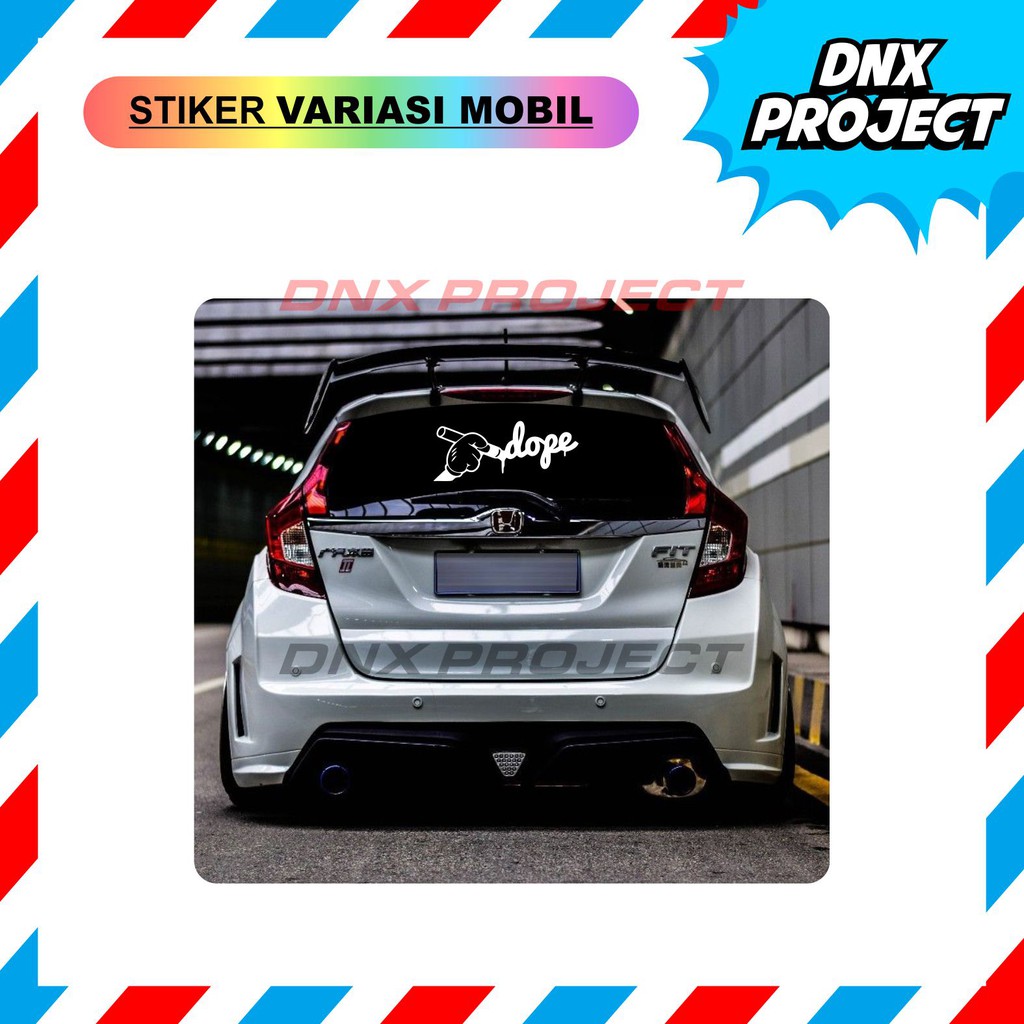 Jual STIKER KACA MOBIL STIKER TULISAN DOPE - STIKER CUTTING | Shopee ...