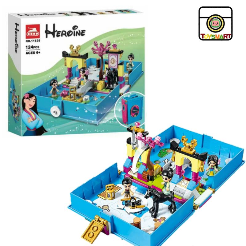 Jual Bricks Story Book Disney Princess Belle Mulan Adventure StoryBook ...