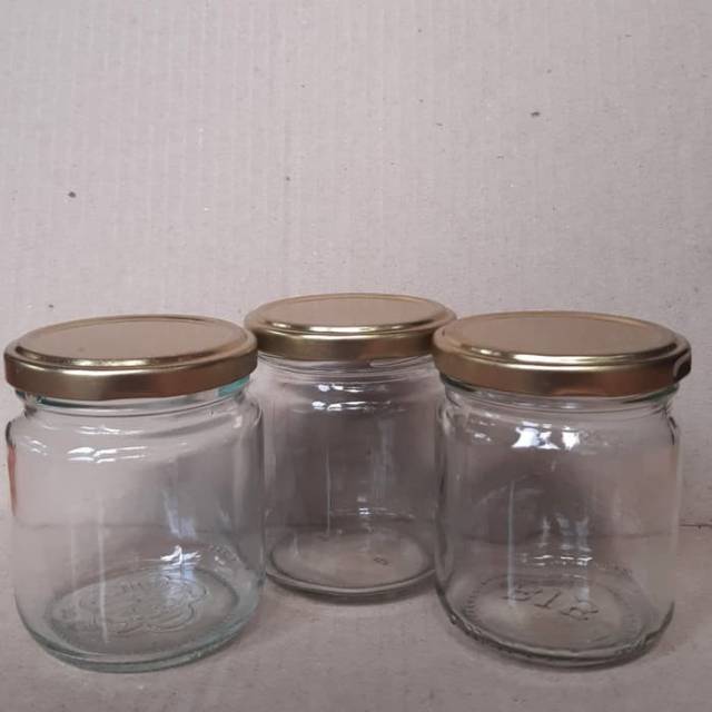 Jual botol kaca jar 200 ml/toples selai | Shopee Indonesia
