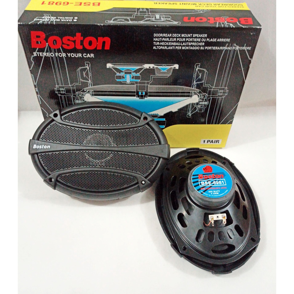 Jual Speaker Mobil Ovale Oval Boston - Speaker Woofer Boston BSE-6981 4 ...