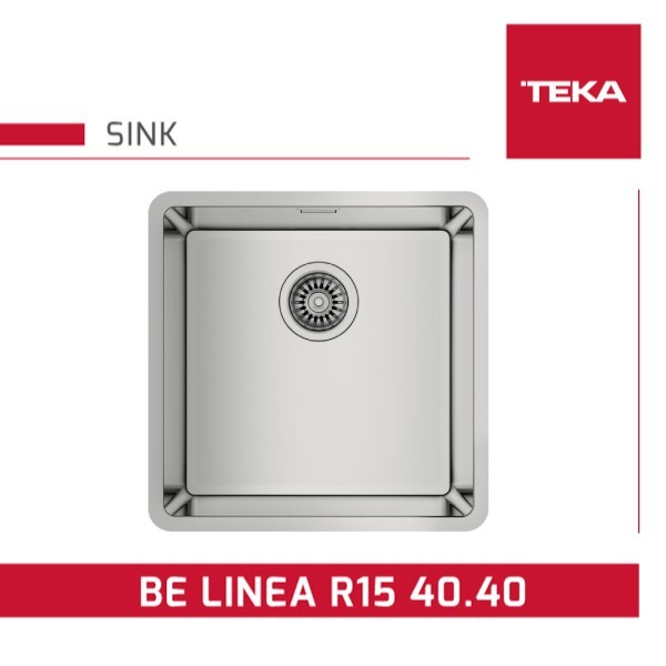 Jual Teka Kitchen Sink Undermount BE LINEA 40 40 RS 15 Bak Cuci Piring ...