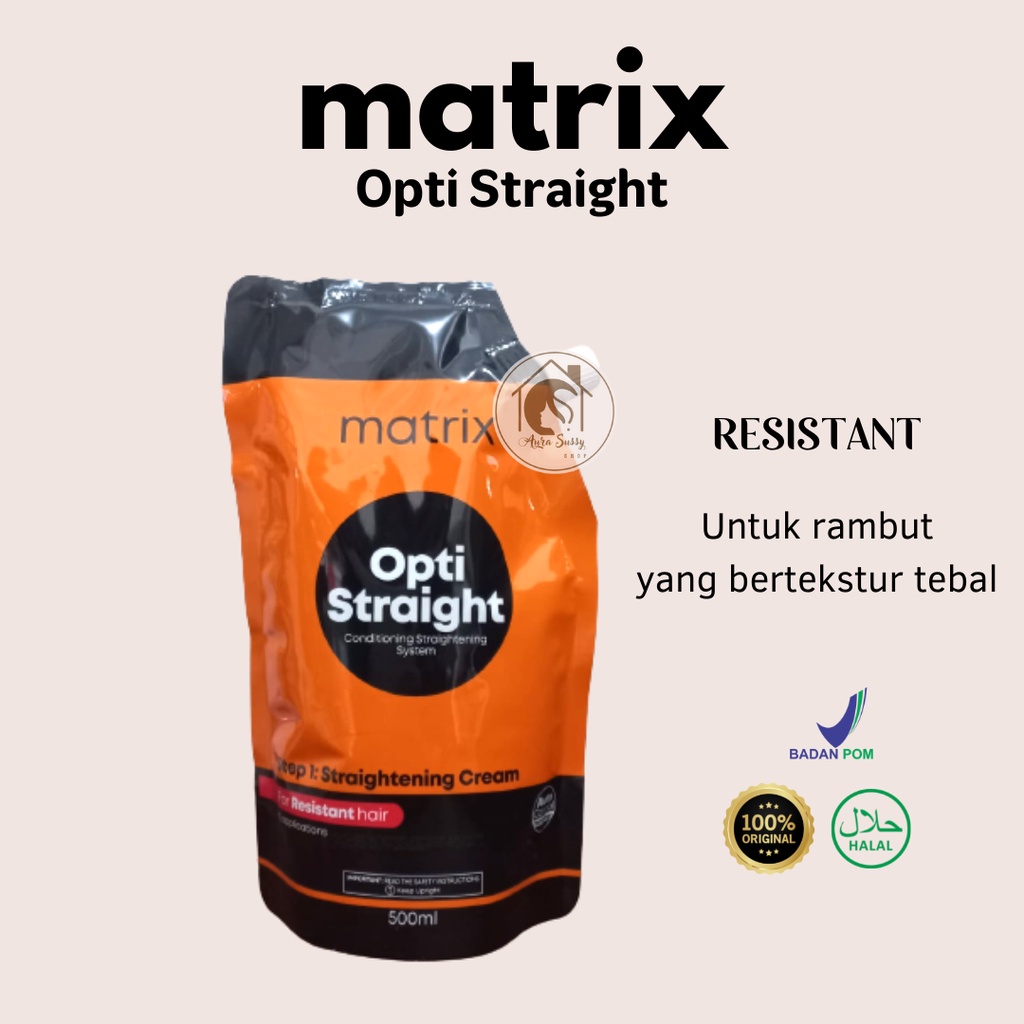 Jual MATRIX OPTISTRAIGHT Pelurus Rambut Step 1 kemasan 500 ml | Shopee ...