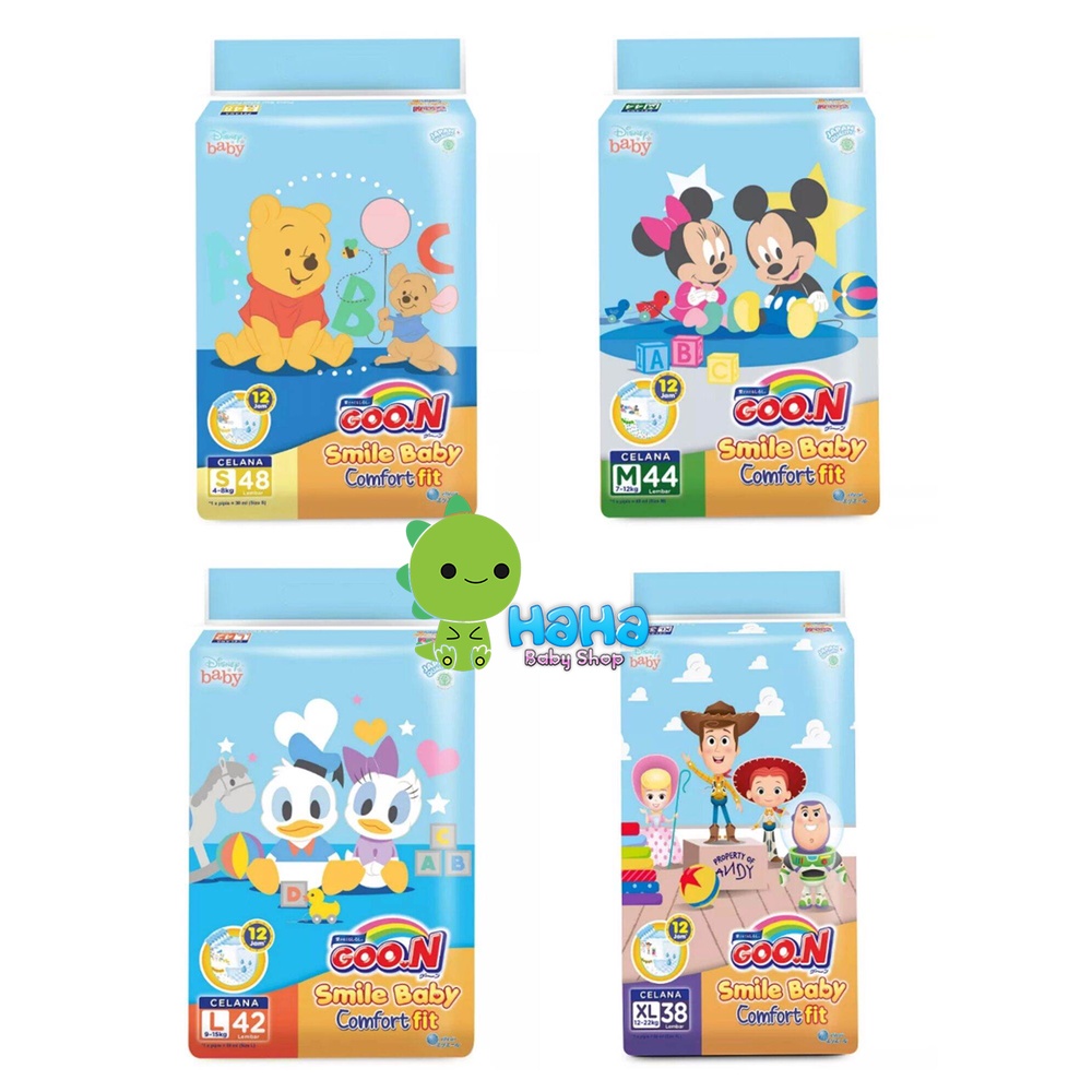 Jual GOON Smile Baby Pants Comfort Fit Disney S48/ M44/ L42/ XL 38 KEMASAN BALL BESAR | Shopee ...