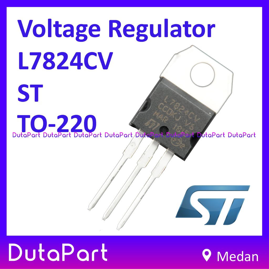 Jual L7824CV L7824 LM7824 24V 1.5A Fixed Voltage Regulator L 7824 DIP TO-220 | Shopee Indonesia