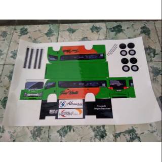 Jual Lembaran Papercraft Mobil ELF Isuzu Trans Wisata Pariwisata Skala ...
