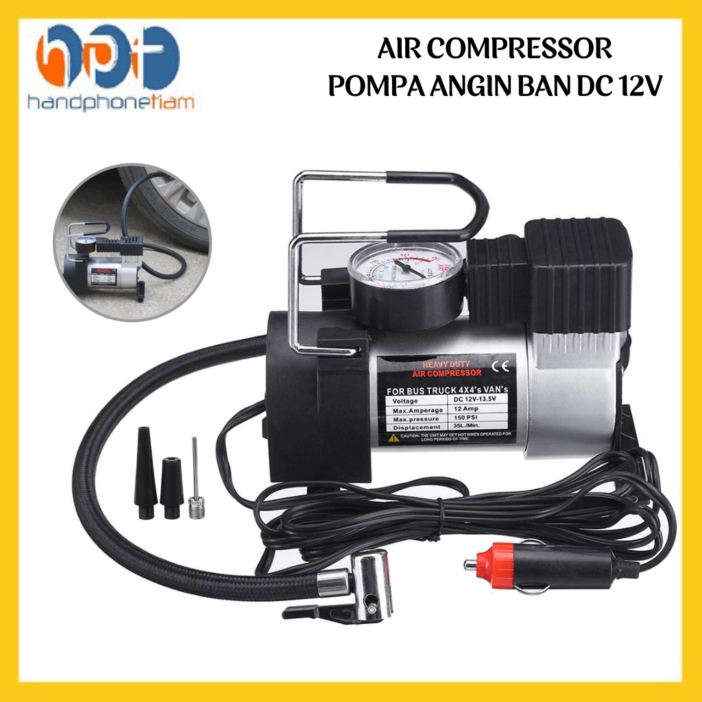 Jual Pompa Angin Mini Compressor Air Elektrik Portable 100 150 PSI ...