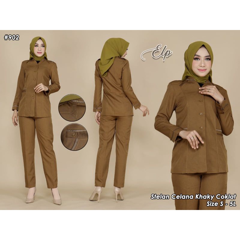 Jual Blazer baju kerja kantor seragam dinas Pemda baju khaki seragam dinas ASN seragam guru ...