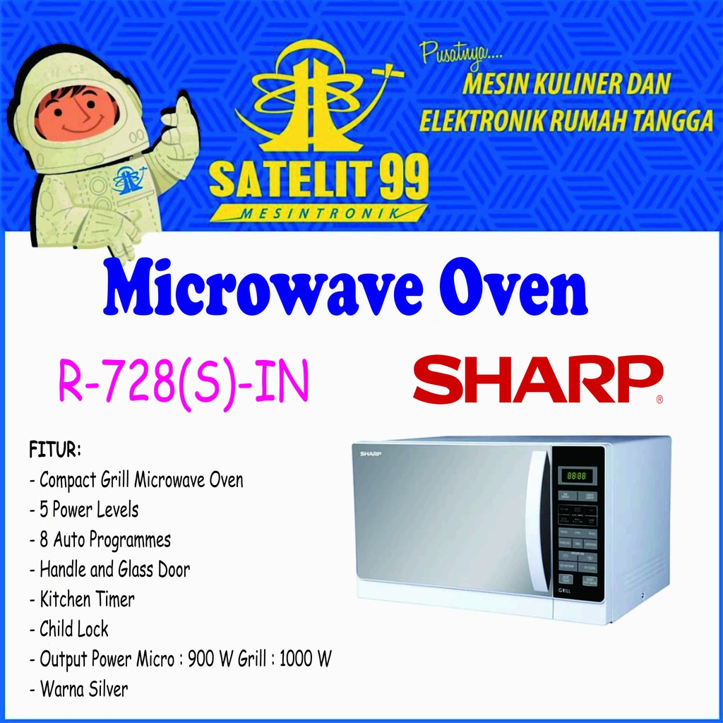 Jual Sharp Microwave Oven R-728(S)-IN | Shopee Indonesia