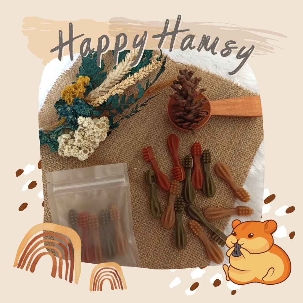 Jual Whimzees XXS Toothbrush | Chew Toys Gigitan Hamster | Shopee Indonesia