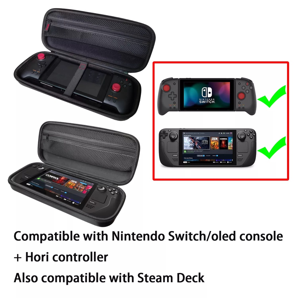 Jual Steamdeck Steam Deck Carbon Design Case Pouch / Hard Pouch Travel ...