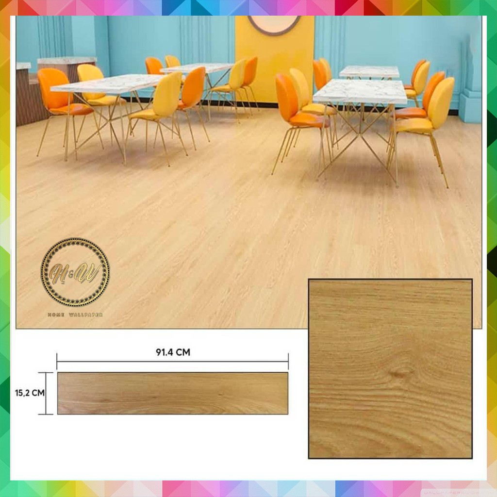 Jual VINYL LANTAI PLANK MOTIF KAYU / VINYL FLOORING WOODEN MOTIF ...