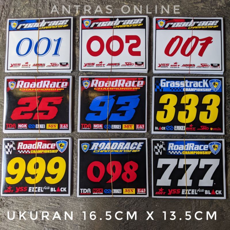 Jual stiker road race besar model kotak - sticker roadrace motor ...