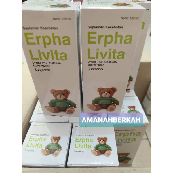 Jual ERPHA LIVITA multivitamin anak 120 ML (penambah nafsu makan anak ...