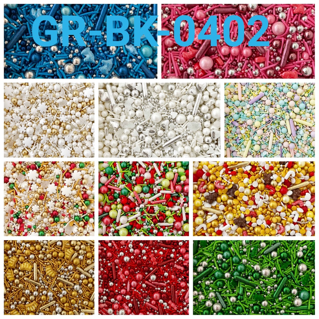 Jual TRIMIT SPRINGKEL SPRINKLES 30GR MUTIARA RAINBOW MERAH HIJAU / GR ...