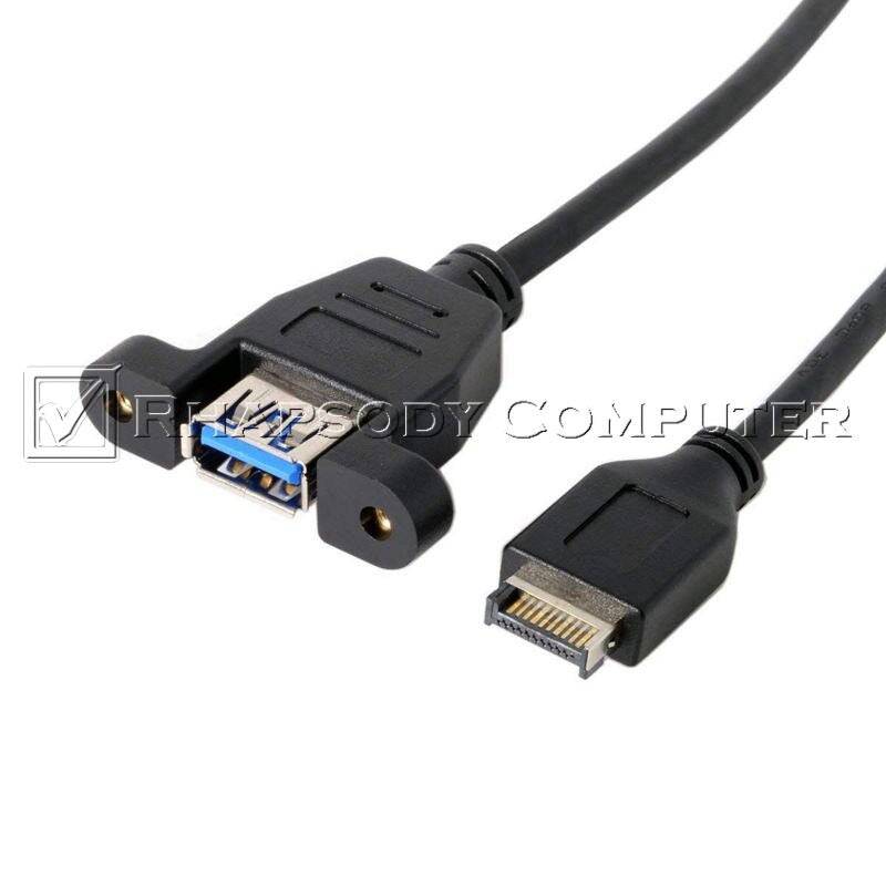 Jual USB 3.1 Front Panel Header to USB 3.0 Type-A Female Cable 50cm ...