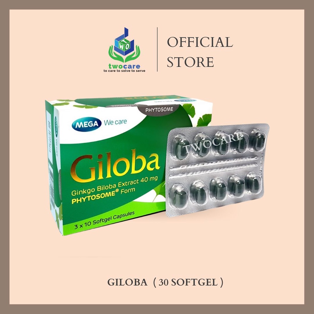 Jual Mega We Care Giloba 30 Kapsul Ginkgo Biloba Membantu Sirkulasi ...