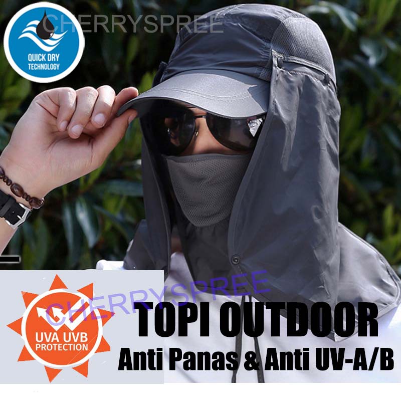 Jual Orlando Topi Mancing Jepang Anti UV Anti Panas Matahari Topi Pria ...