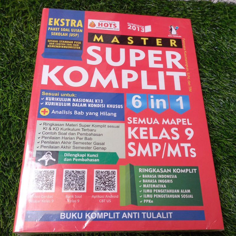 Jual BUKU MASTER SUPER KOMPLIT 6 IN 1 SEMUA MAPEL KELAS 9 SMP MTS ...